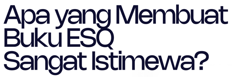 Buku ESQ Updated New Version - Ary Ginanjar Agustian | Motivator Indonesia